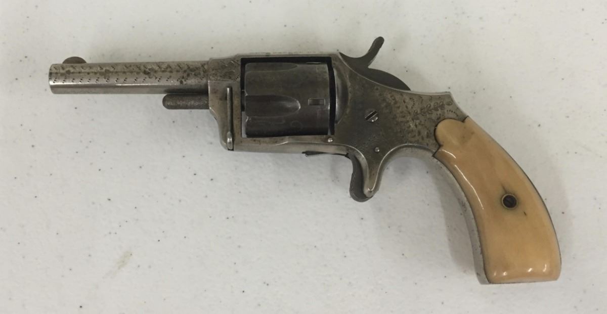 Antique .32 Cal. Pistol -Ivory Grips