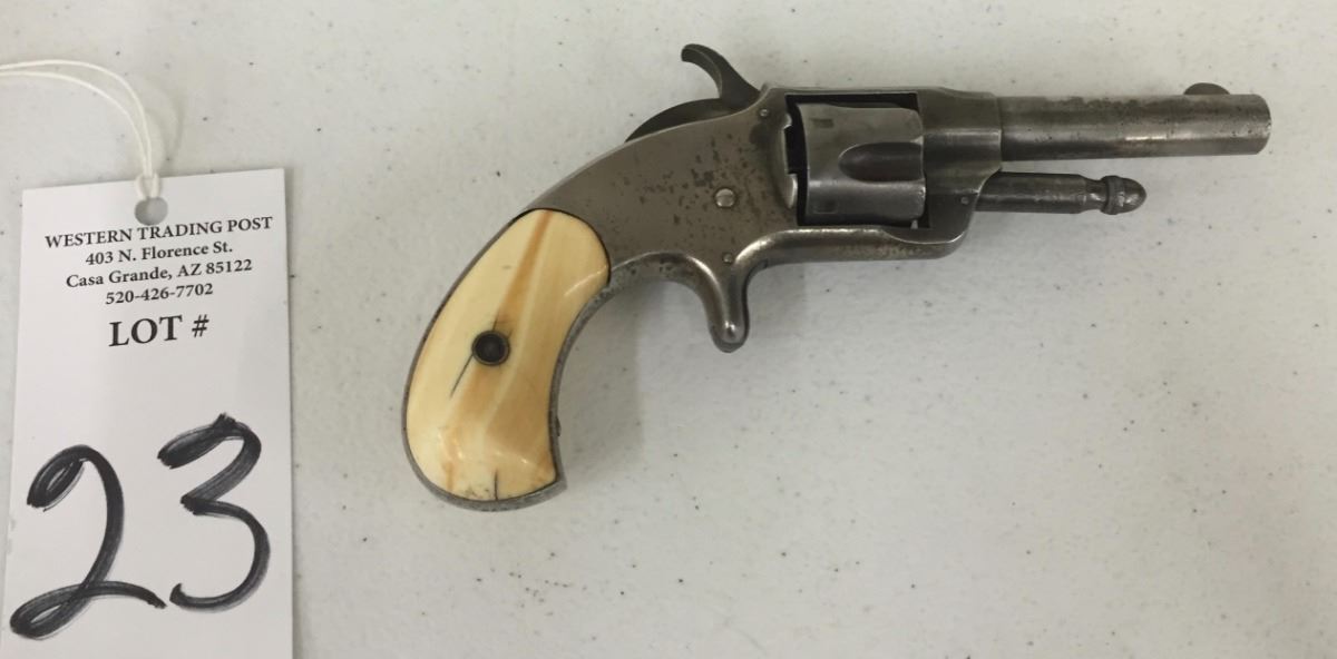 Antique .32 Cal. Pistol -Bone Grips