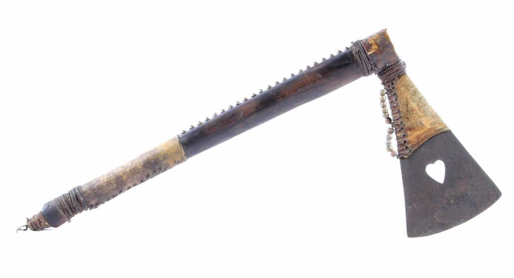 Crow Indian Tomahawk Heart Cutout 19th Century