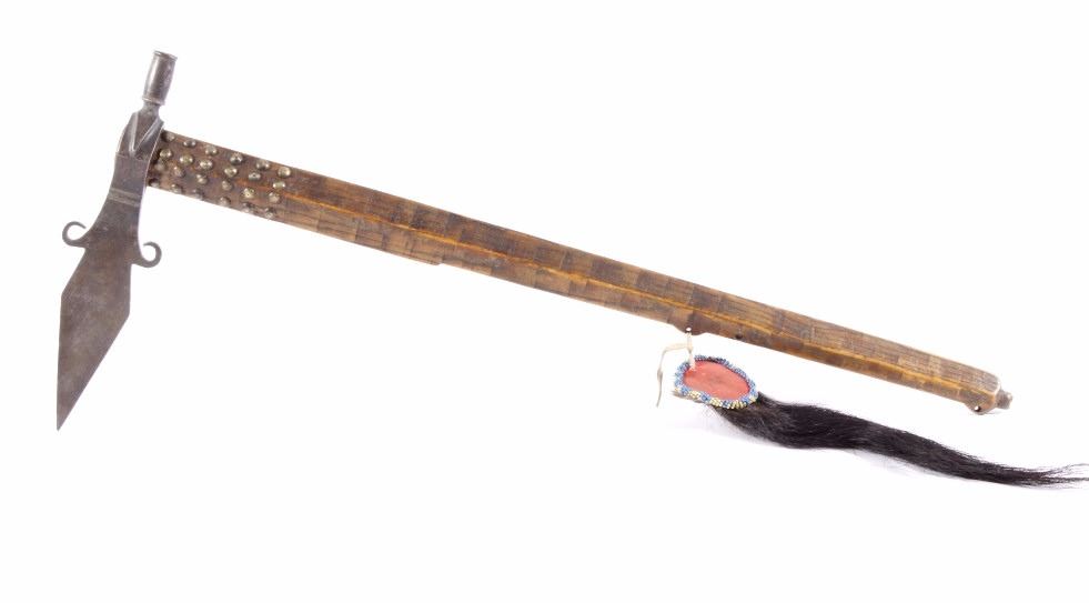 Plains Spontoon Pipe Tomahawk 19th Century