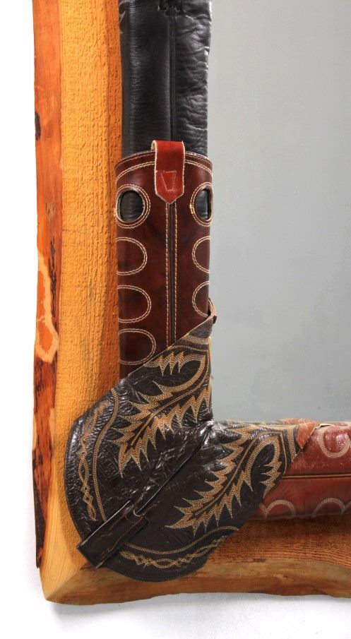 Custom Made Western Cowboy Boot Mirror
