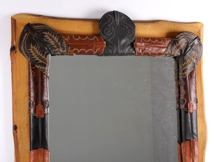 Custom Made Western Cowboy Boot Mirror
