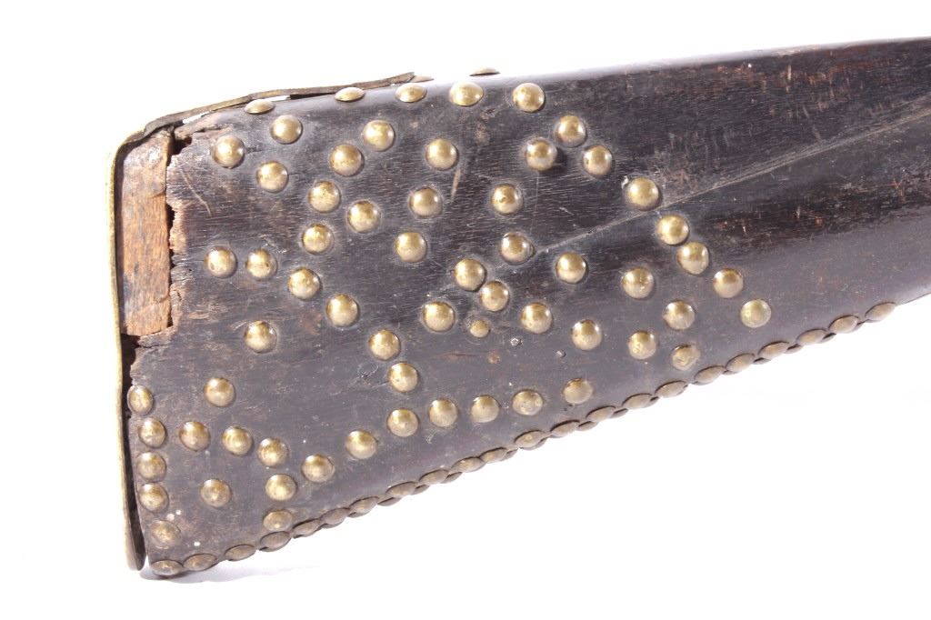 Crow Indian Tacked Trade Rifle 19th Century