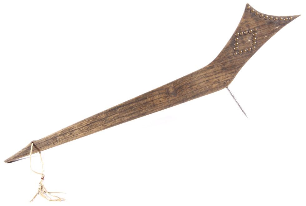 Chief John Sampson Gunstock Spike War Club c. 1850