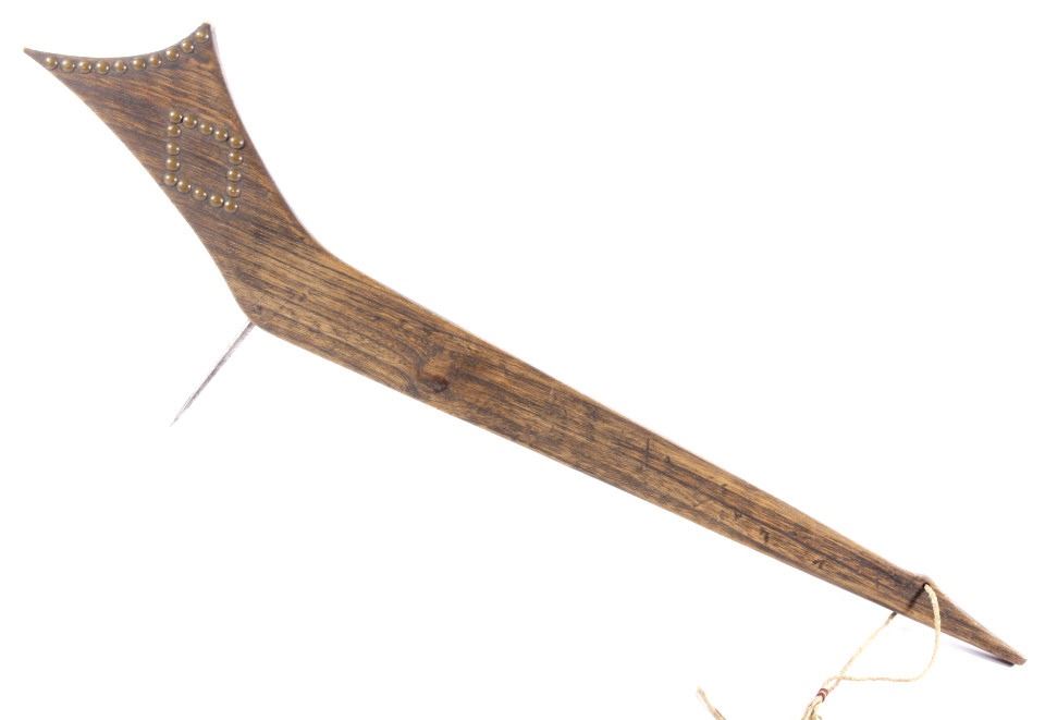 Chief John Sampson Gunstock Spike War Club c. 1850