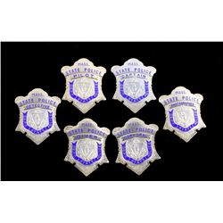 Massachusetts State Police Badge Set of Six