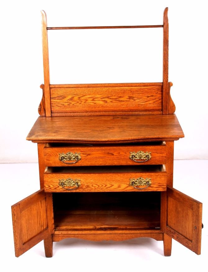 Antique Oak Wash Stand