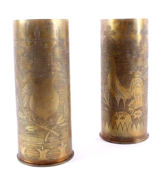WWI Brass Artillery Shell Trench Art