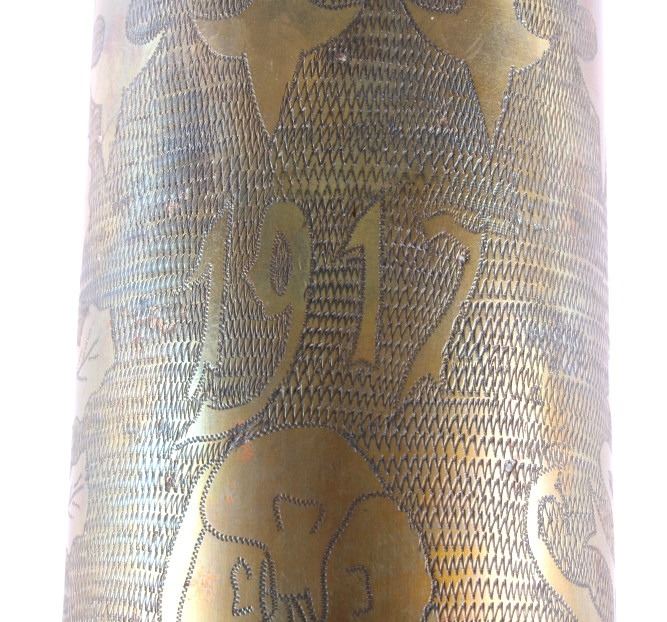 WWI Brass Artillery Shell Trench Art