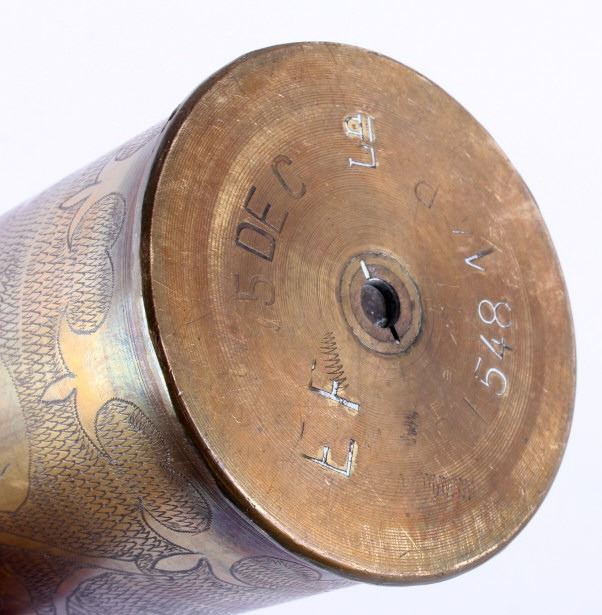 WWI Brass Artillery Shell Trench Art