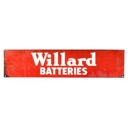 Willard Batteries Advertising Sign