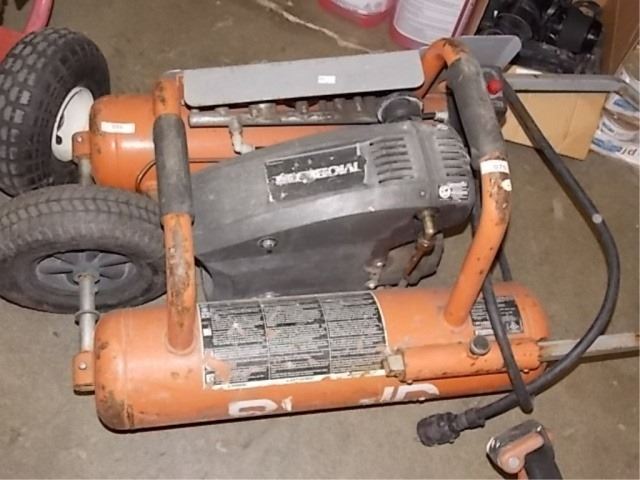 RIGID AIR COMPRESSOR - DUAL TANK - WHEEL BARREL