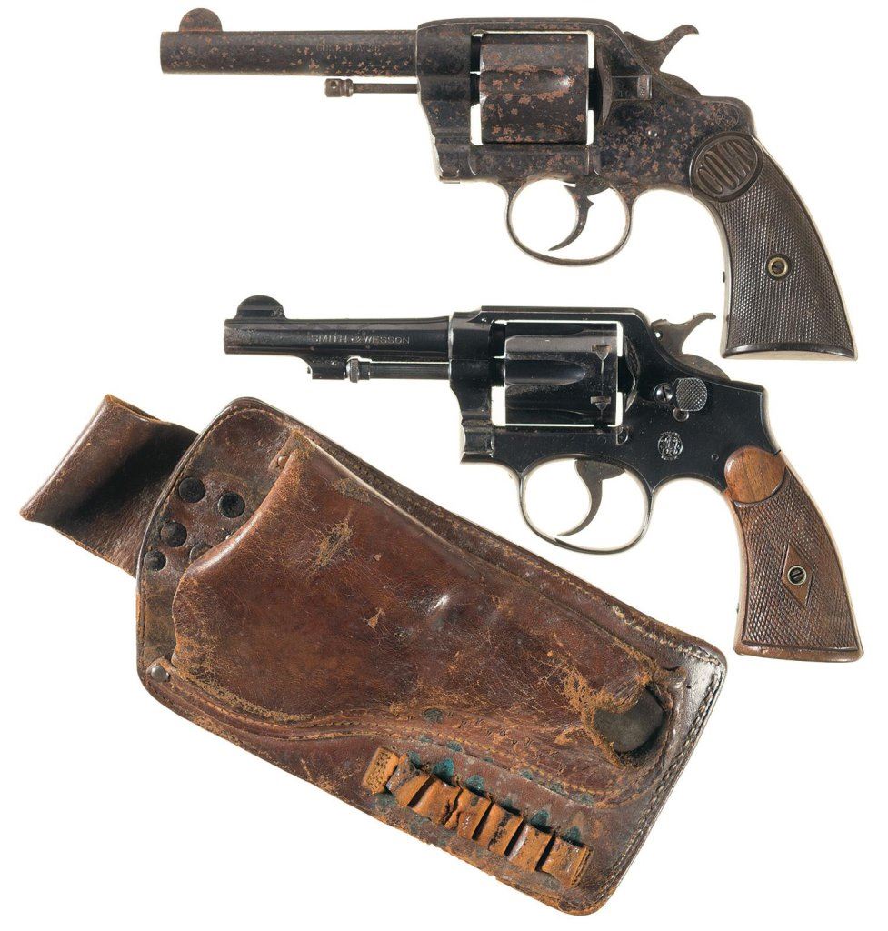 Two Double Action Revolvers -A) Colt New Service Revolver