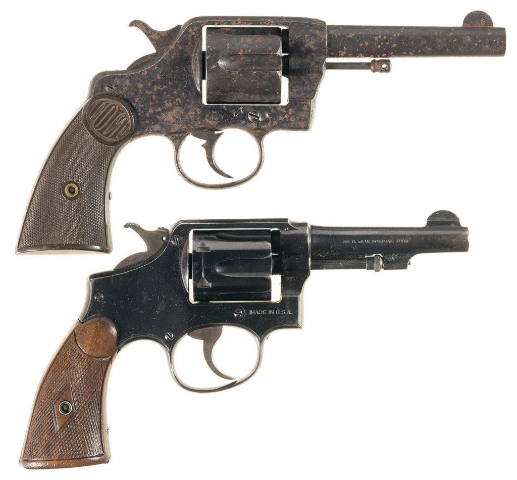 Two Double Action Revolvers -A) Colt New Service Revolver