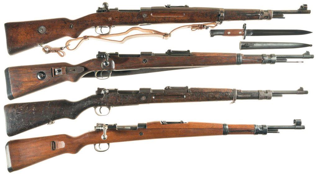 Four Bolt Action Military Rifles -A) CZ Model VZ24 Rifle with Bayonet