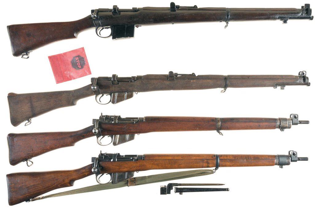Four Bolt Action Military Rifles -A) Ishapore Model 2A Rifle