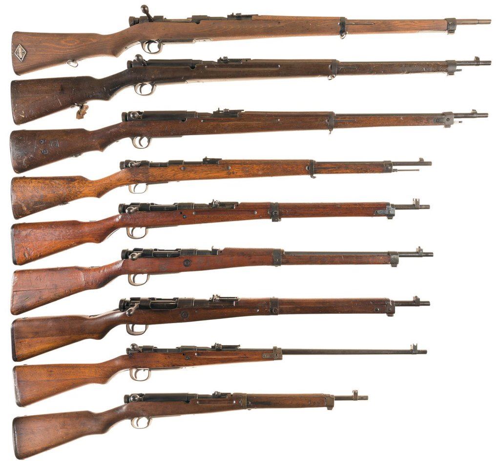 Nine Japanese Bolt Action Military Longarms -A) Training Rifle