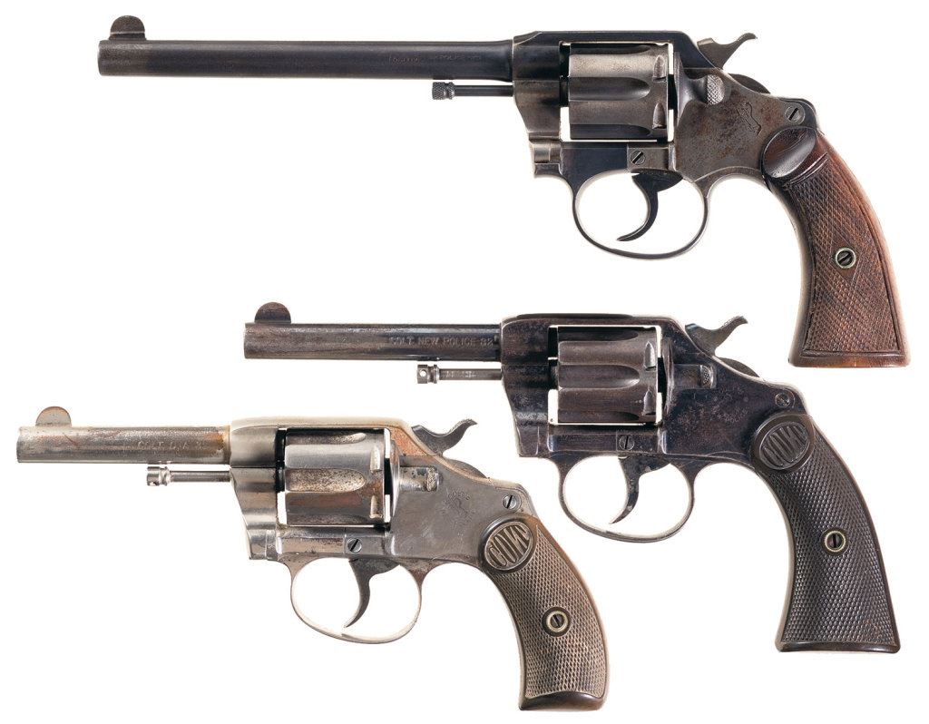 Three Colt Double Action Revolvers -A) Colt Police Positive Revolver
