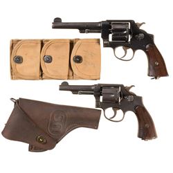Collector's Lot of Two U.S. Smith & Wesson Double Action Revolvers -A) U.S. S&W Model 1917 Revolver