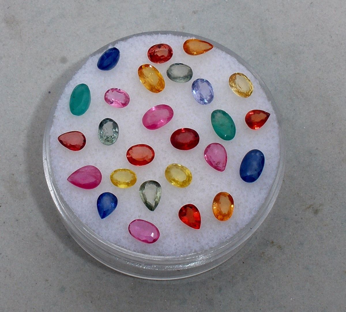 Mix Gems Emerald Ruby & Sapphire 5 carats Plus