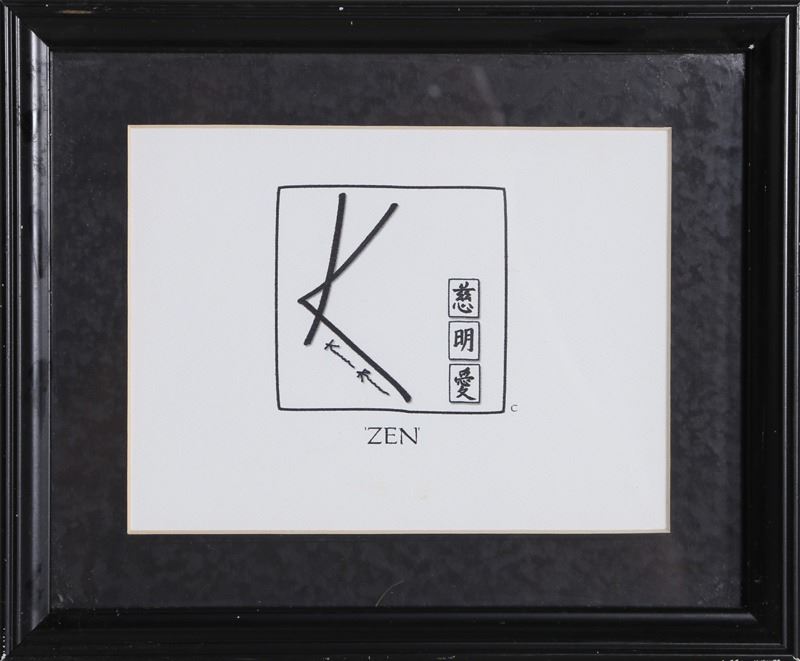 Keanu Reeves, Zen Design for Angelwear, Offset Lithograph