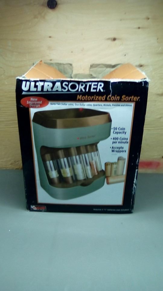 Ultra sorter Battery operated coin sorter