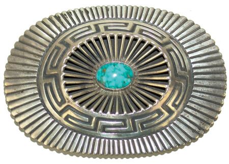 Navajo Belt Buckle - Johnny Mike Begay