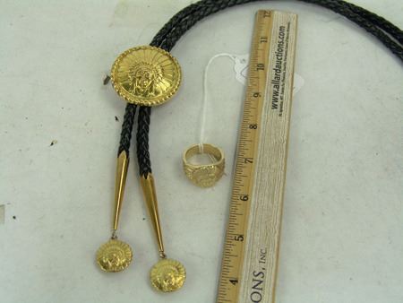 Bohlin Gold Ring, Bolo, & Jacket