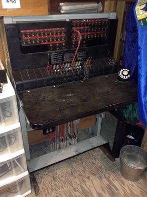 1940's-1950's Rotary dial telephone switchboard was used here in ...