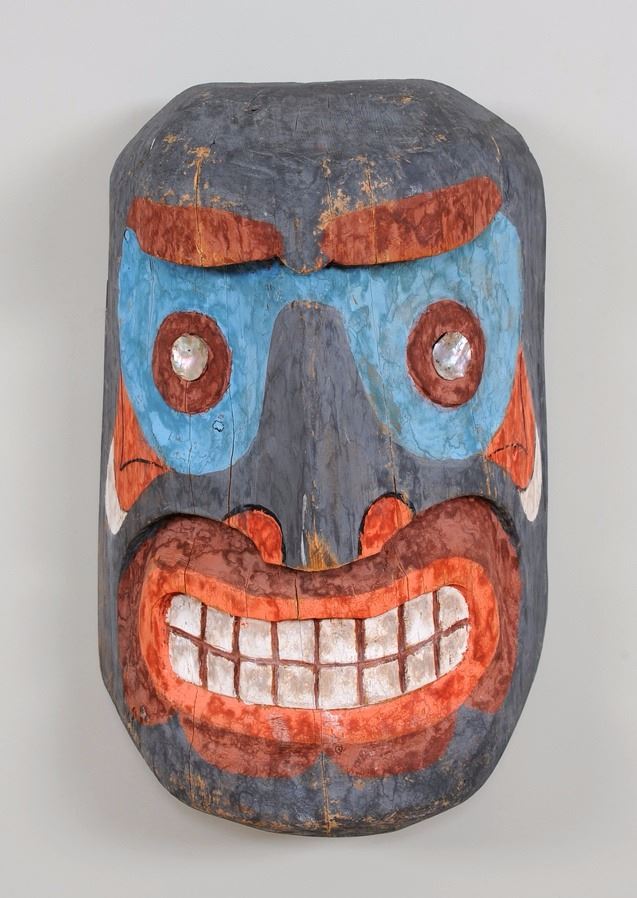 Tsimshian Portrait Mask Carved by Chief Charles Dudoward - Port Simpson ...