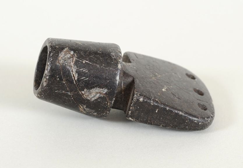 Early Micmac Steatite Pipe with Incised Erotic Design From Fort Gary ...