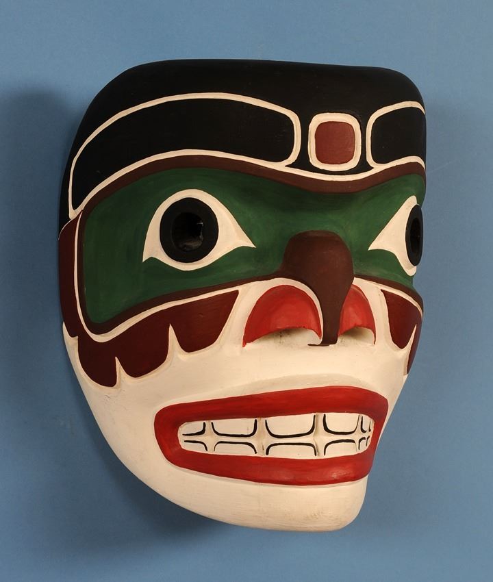 Bill Henderson Wild Man Mask ca. 1970 - Campbell River, B.C. 9 3/4" H ...