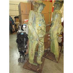 6' Tall folk art garden statue