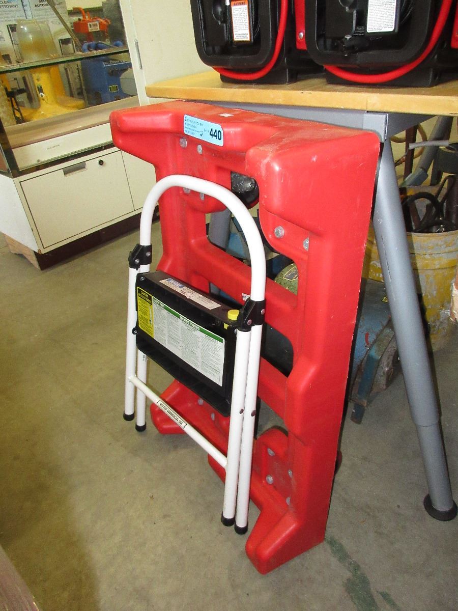 1 Step Stool & 1 Mechanics Creeper - used