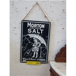 Porcelain enameled advertising sign