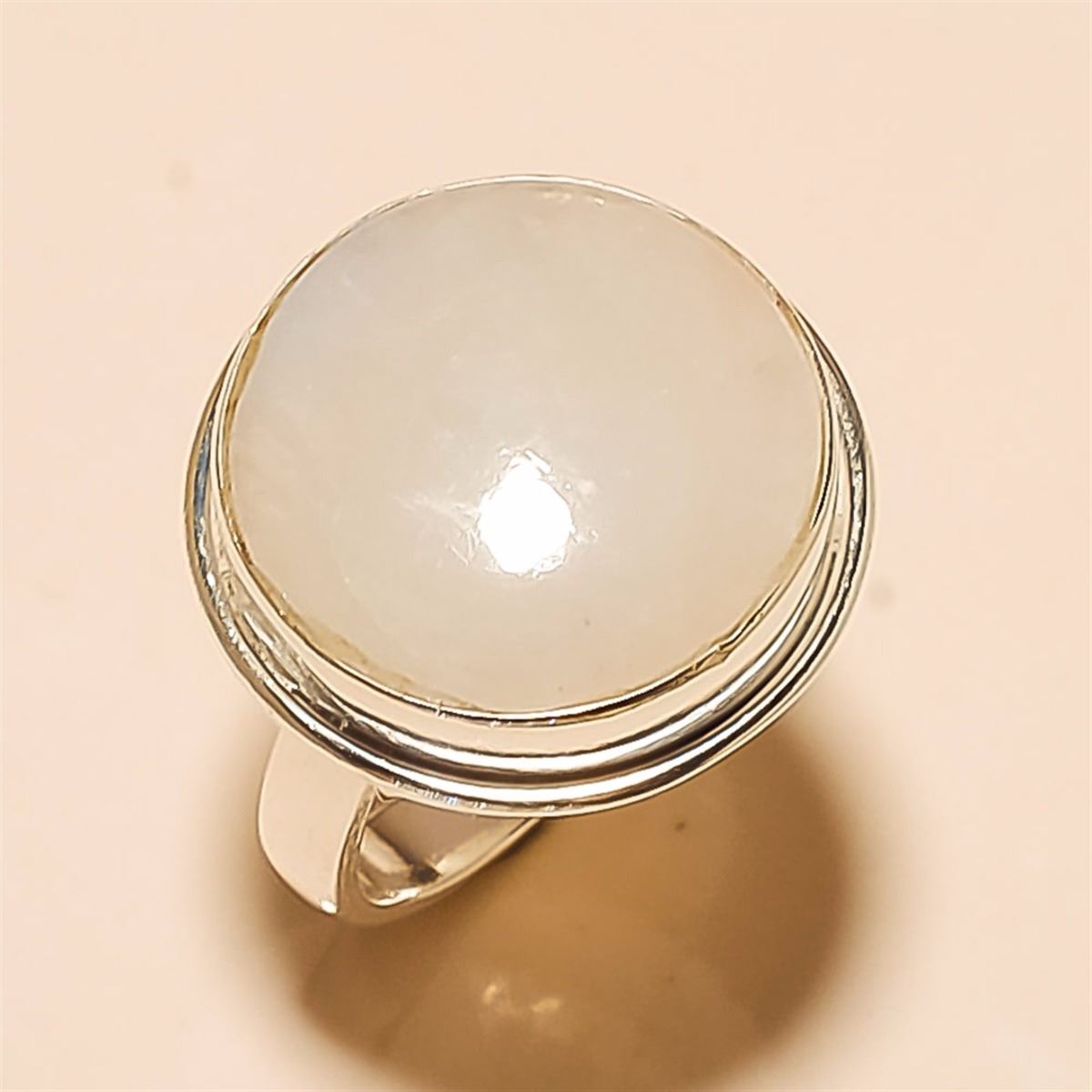 Moonstone RING Solid Sterling Silver