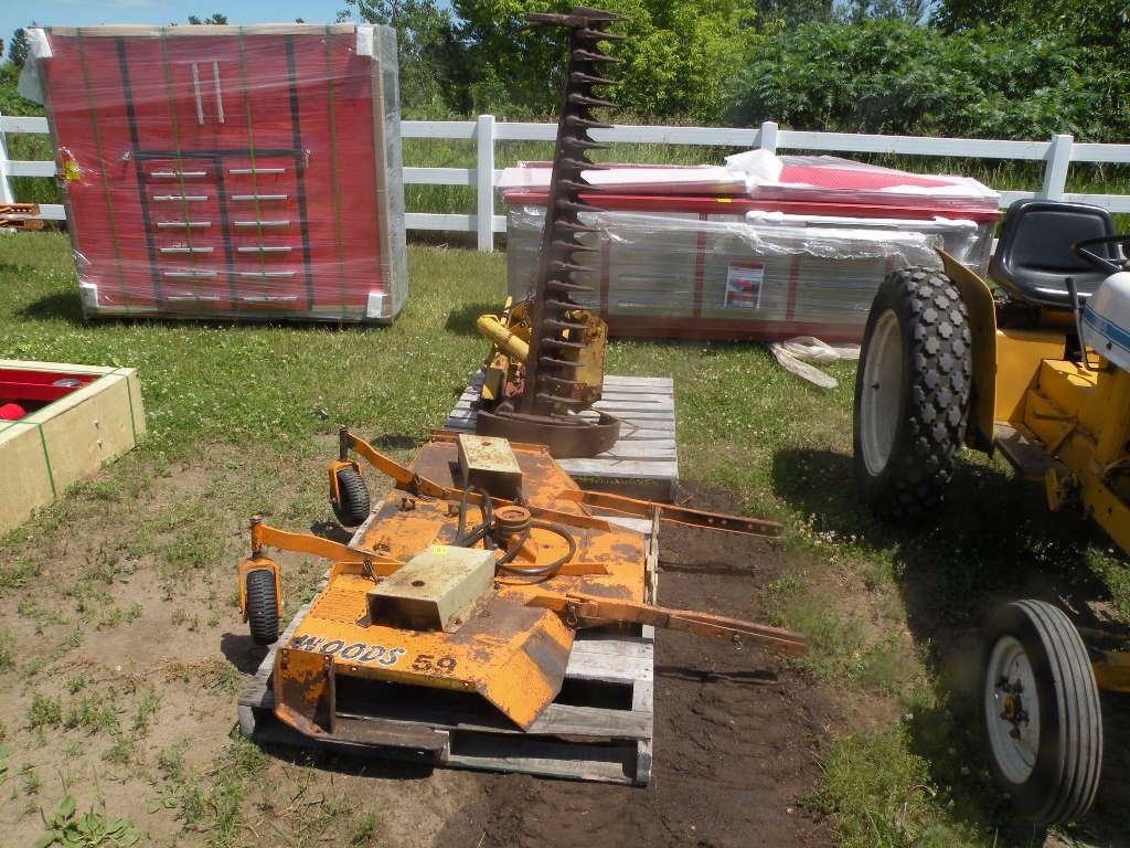 Cub Low Boy 154 w/Woods 59 bellymower & sickle mower SN-008904