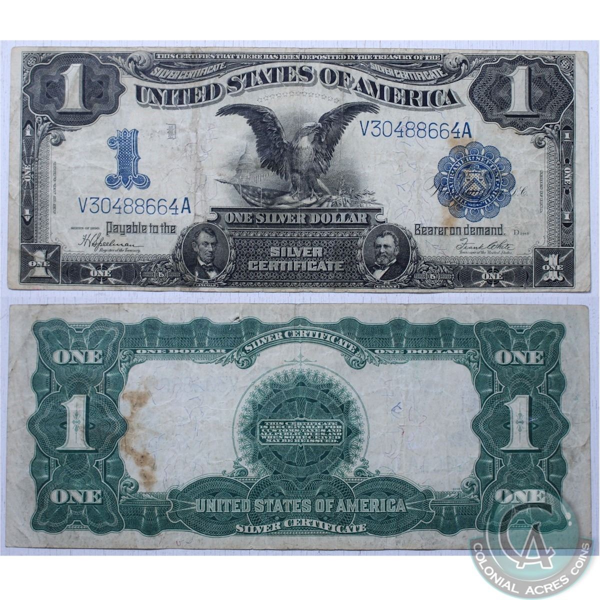 1899 USA $1 Silver Certificate. FR#236, Speelman-White, S/N: V30488664A Very Fine (The note has one