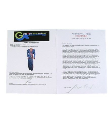 Princess Diana Personally Own And Worn Andre Van Pier Dress ...