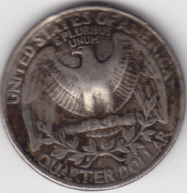 RARE 1977 United States 25 Cent Quarter Coin With Gas Bubble Planchet