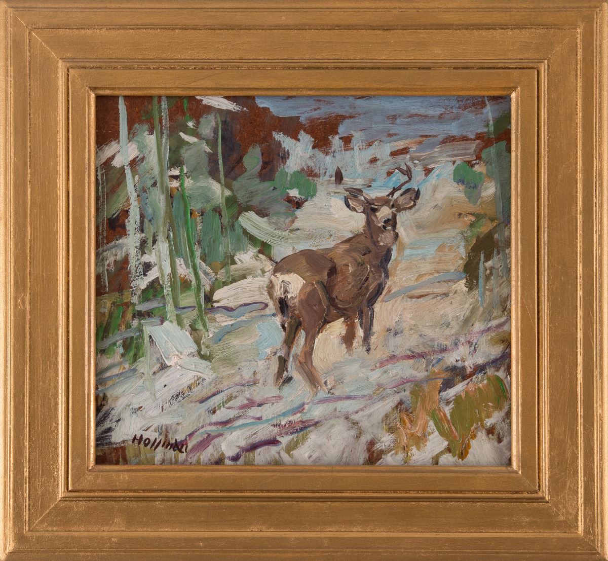 Frank Hoffman, oil on board