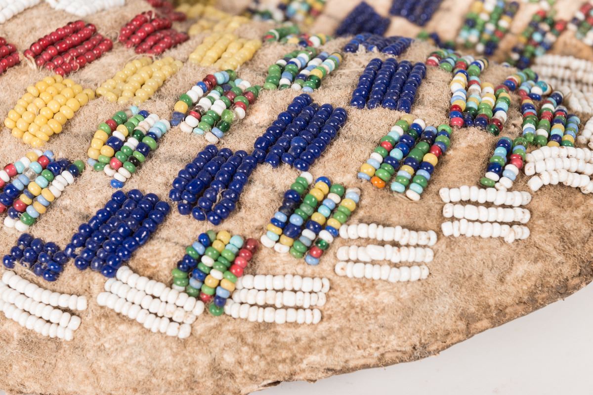 Sioux Beaded Youth Moccasins, 9" long