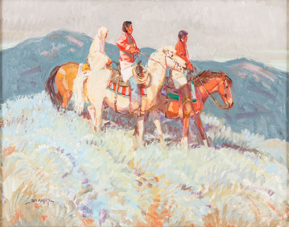 John Moyers, oil on board