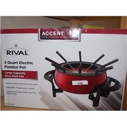 ELECTRIC FONDUE - RIVAL - 3 QT