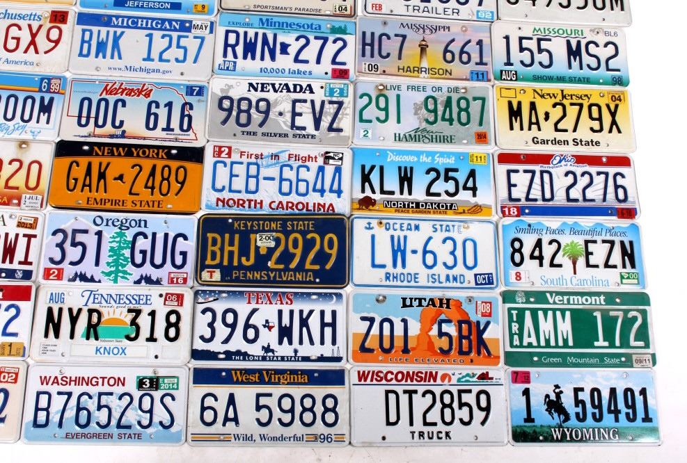 U.S. 50 State License Plate Collection