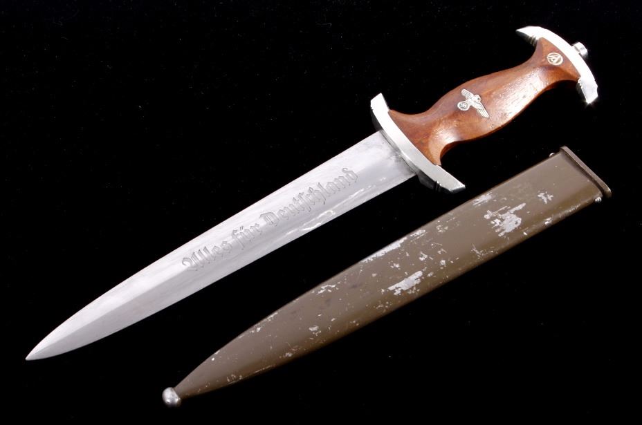 WWII Nazi SA Officers Dagger & Scabbard by Haenel