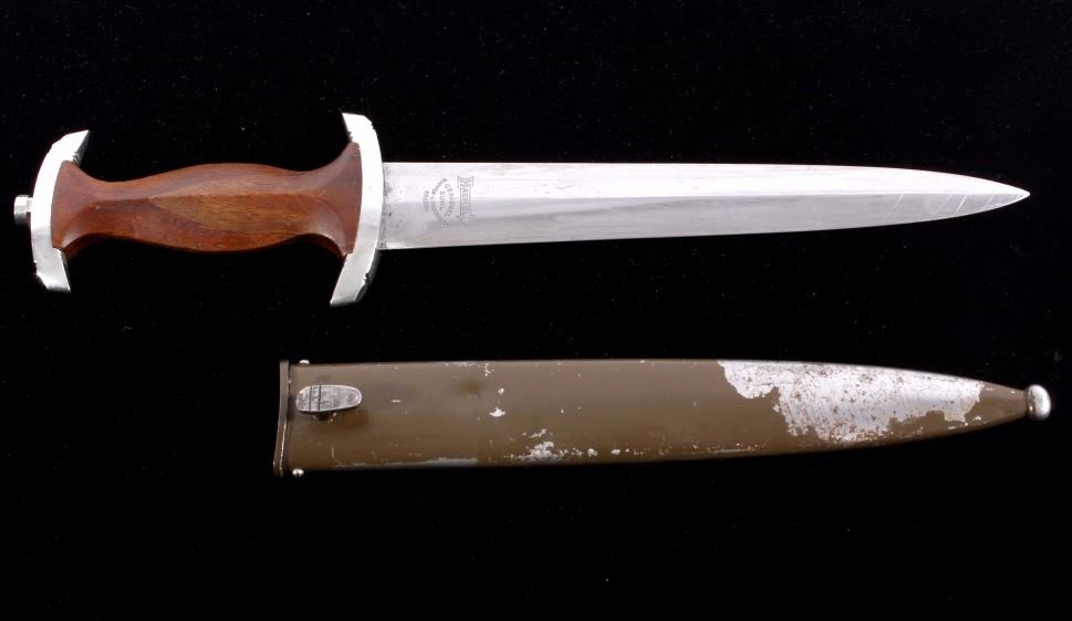 WWII Nazi SA Officers Dagger & Scabbard by Haenel