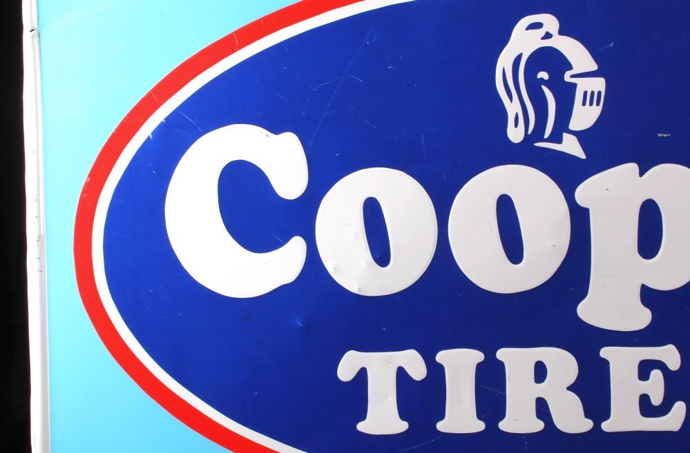 Vintage Cooper Tires Advertising Metal Sign