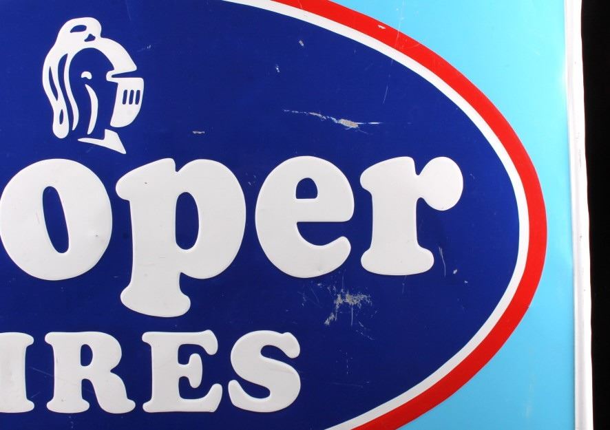 Vintage Cooper Tires Advertising Metal Sign