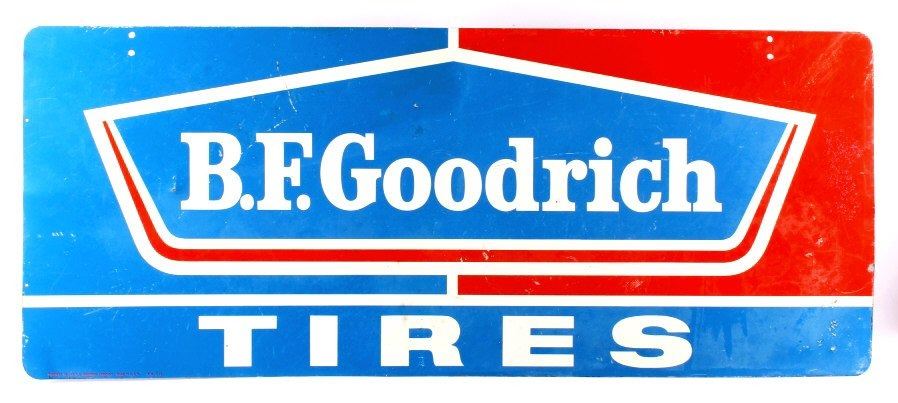B.F. Goodrich Tires Double Sided Advertising Sign
